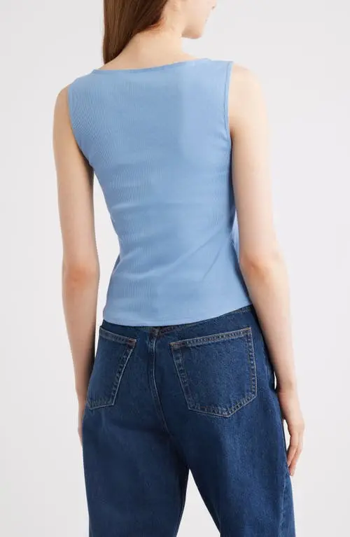 REFORMATION Hudson Knit Tank - Skyline