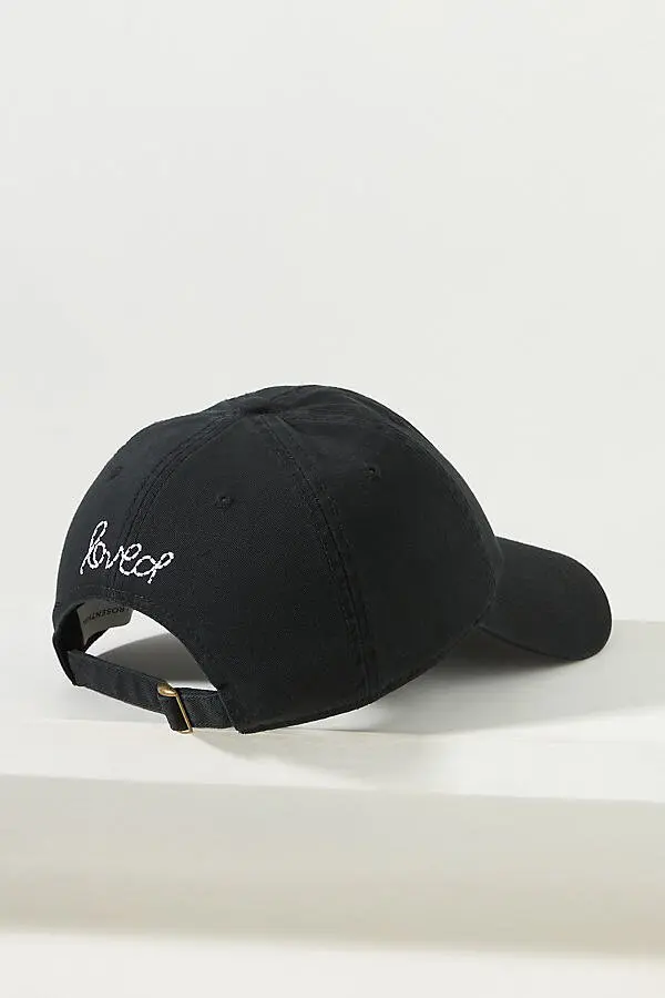 KERRI ROSENTHAL Heart Patch Baseball Cap - Black