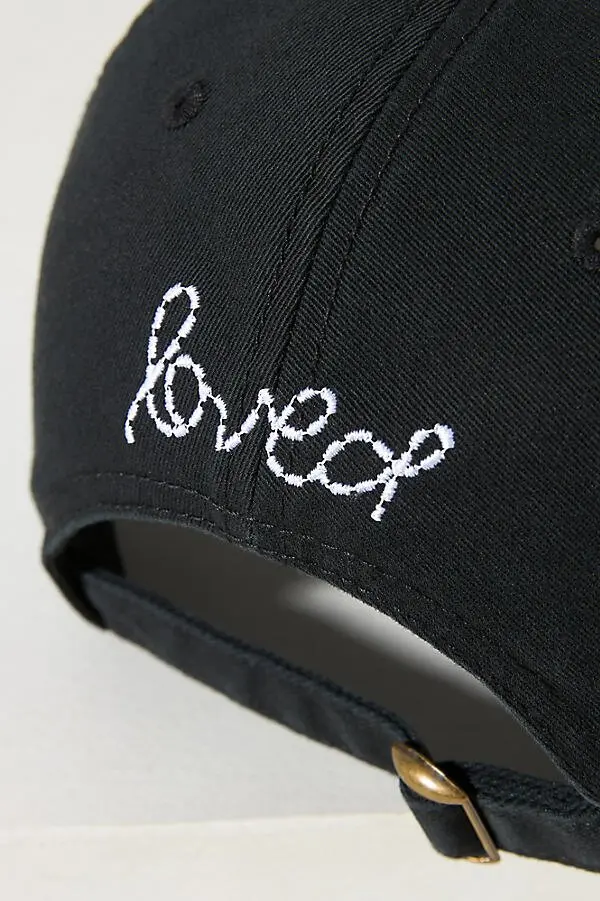 KERRI ROSENTHAL Heart Patch Baseball Cap - Black