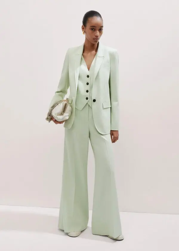 ME+EM Wide Leg Tailored Trouser