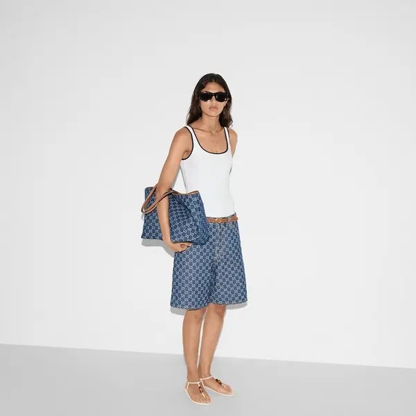 Gucci Totissima Medium Denim Tote