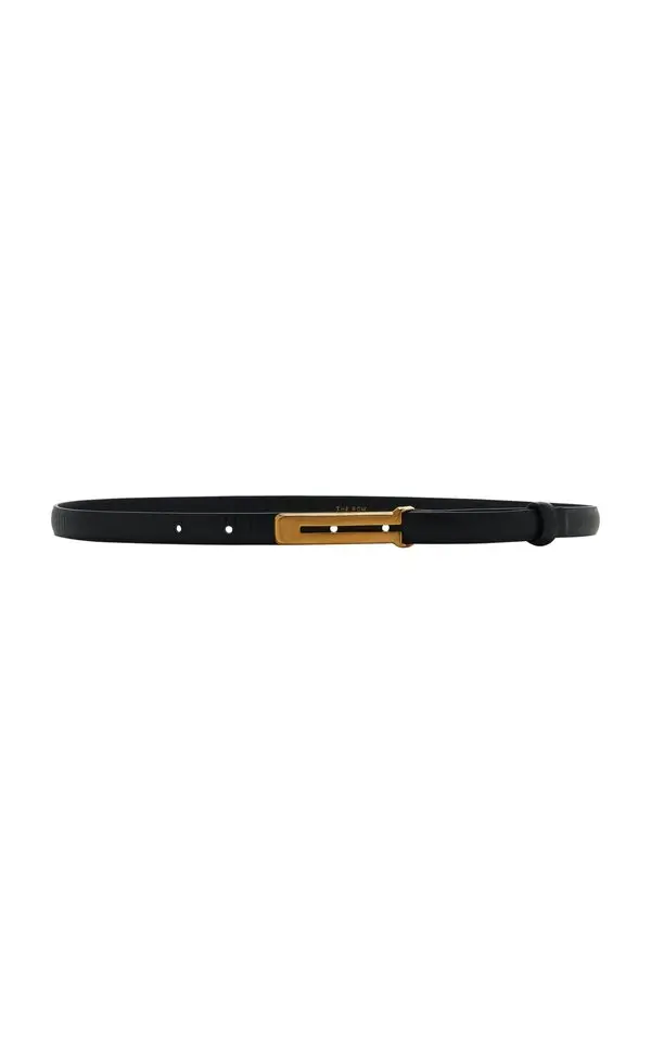 THE ROW Kuk Leather Belt - Black