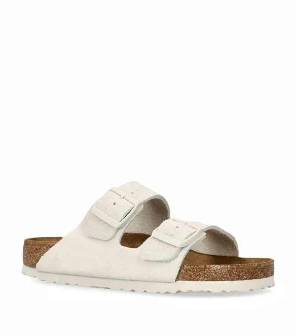 BIRKENSTOCK Suede Arizona Sfb Sandals - White