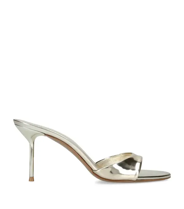 Paris Texas Metallic Leather Lidia 70 Mules - Gold