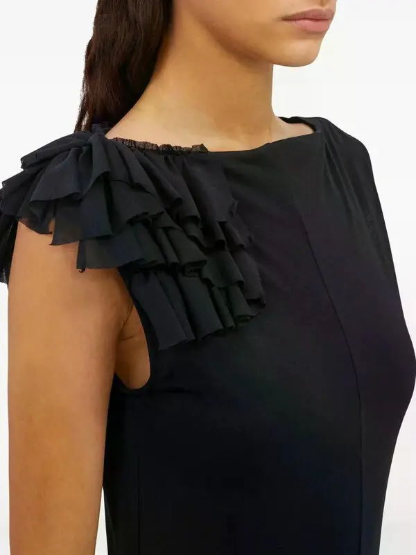 MSGM Ruffle-detail Gown