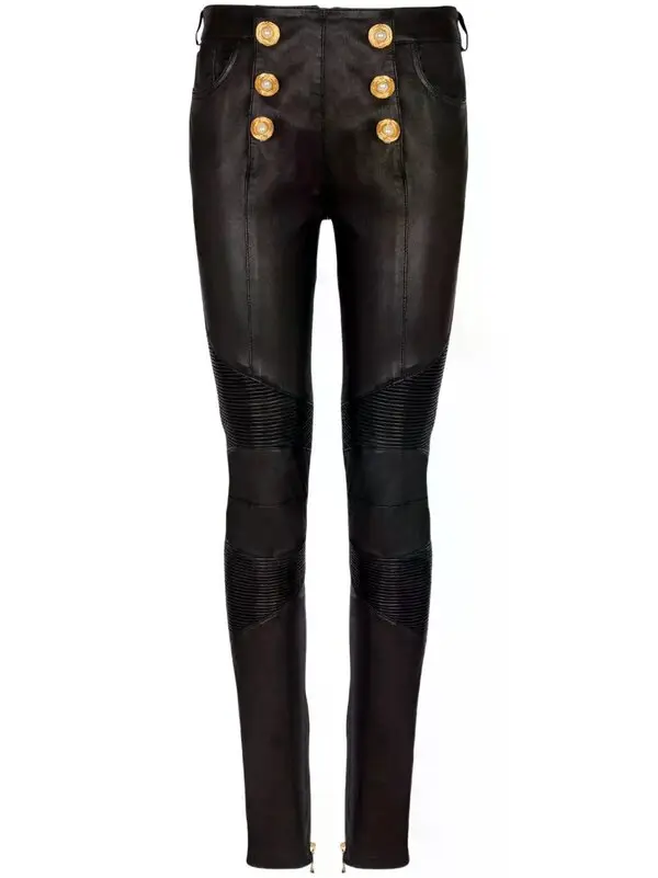 Balmain Leather Trousers