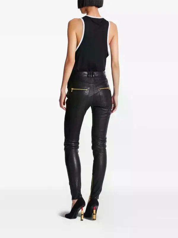 Balmain Leather Trousers
