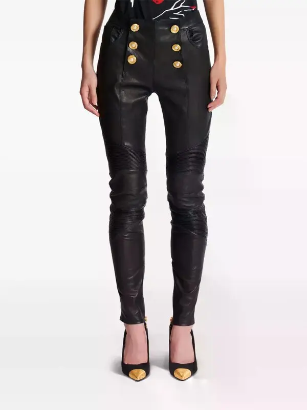 Balmain Leather Trousers