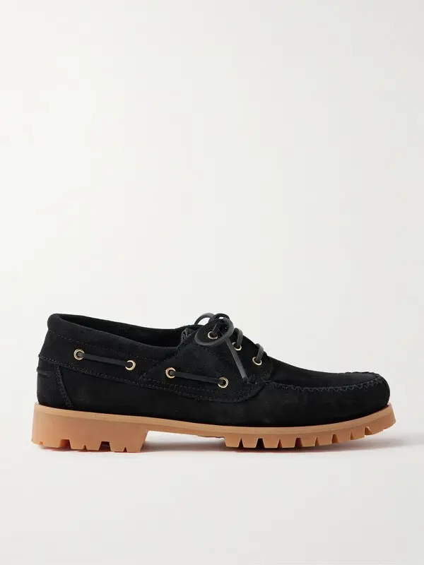 VINNY'S Aztec Suede Boat Shoes