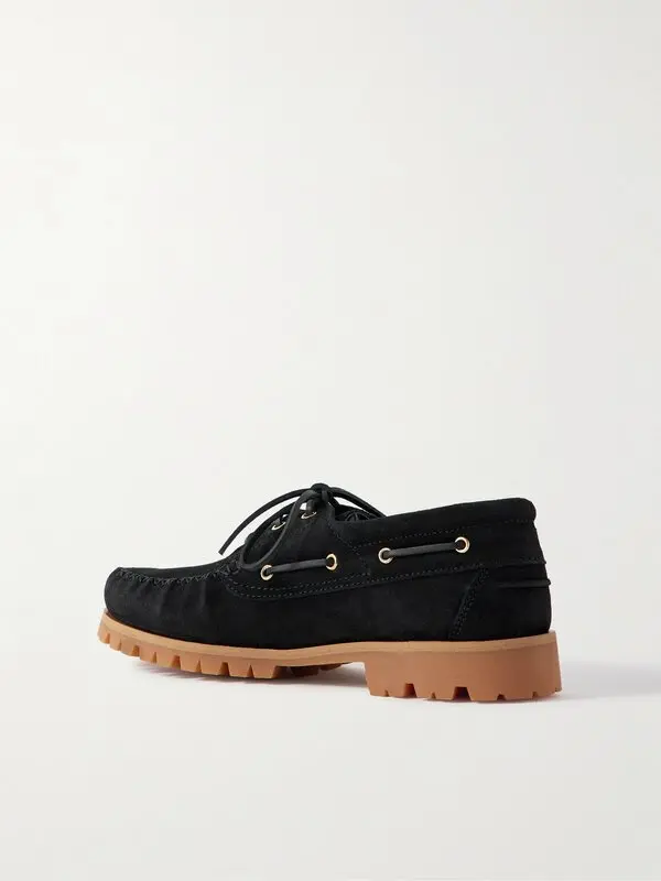 VINNY'S Aztec Suede Boat Shoes