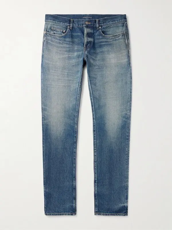 Saint Laurent Slim-fit Denim Jeans - Blue