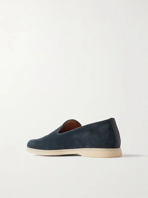 Rubinacci Mod Mare Suede Loafers