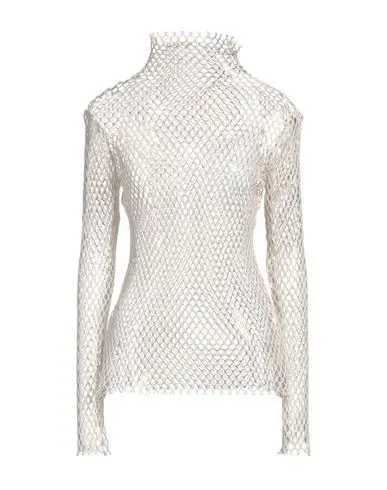 MSGM Knitted Turtleneck Top - Off White