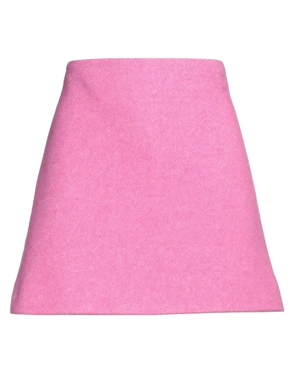 GANNI Mini Flared Skirt - Fuchsia
