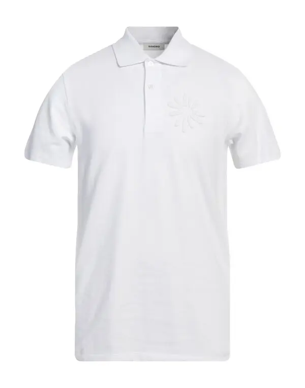 Sandro Polo Shirt Size Cotton - White