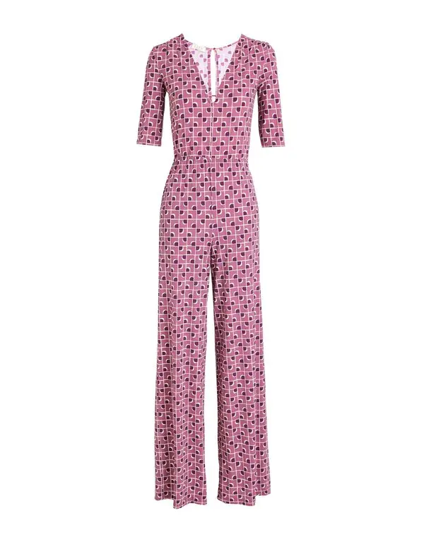 SIYU Geometric-print Stretch Jumpsuit
