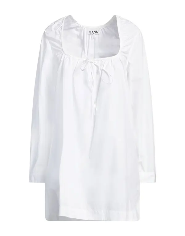 ganni white shirt dress Mini Organic Cotton Shirt Dress