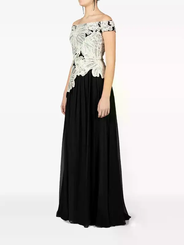 Elie Saab Sequin-embellished Off-shoulder Dress