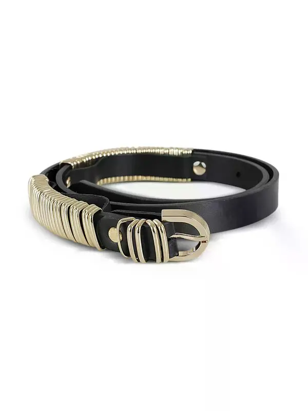 Federica Tosi Link-embellished Leather Belt