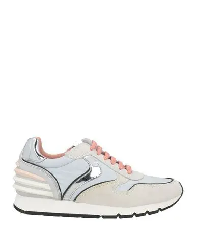 VOILE BLANCHE Leather And Textile Fibers Low-top Sneakers - Grey