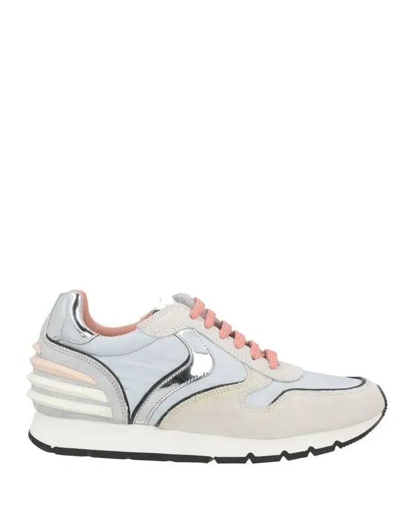 VOILE BLANCHE Leather And Textile Fibers Low-top Sneakers - Grey