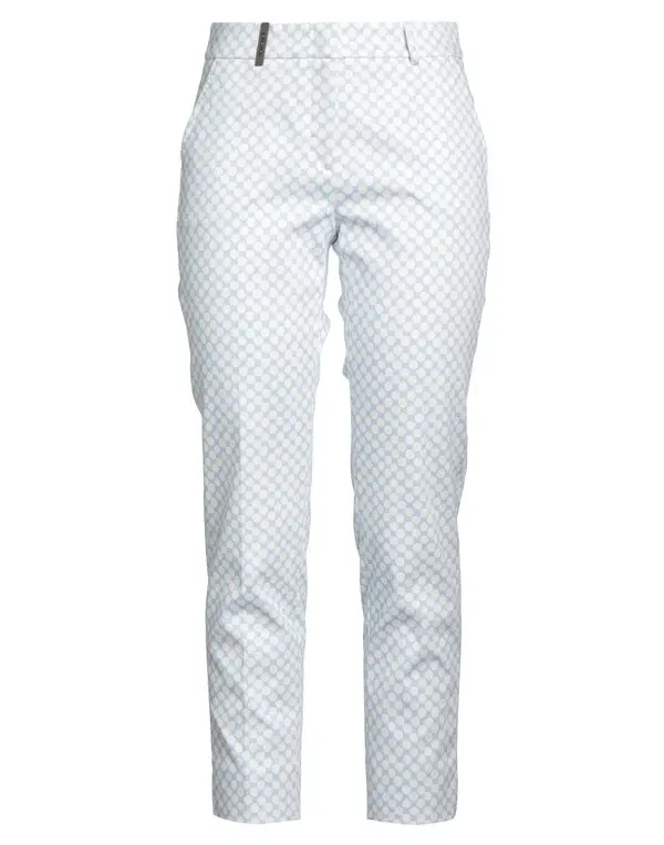 Peserico Slim-fit Polka Dot Pants - Blue