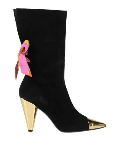 Emilio Pucci Leather Boots With Appliqués - Black