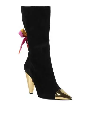 Emilio Pucci Leather Boots With Appliqués - Black