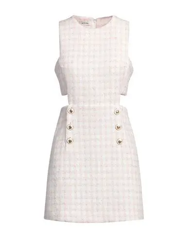 Sandro Mini Flared Checked Tweed Dress - Pink