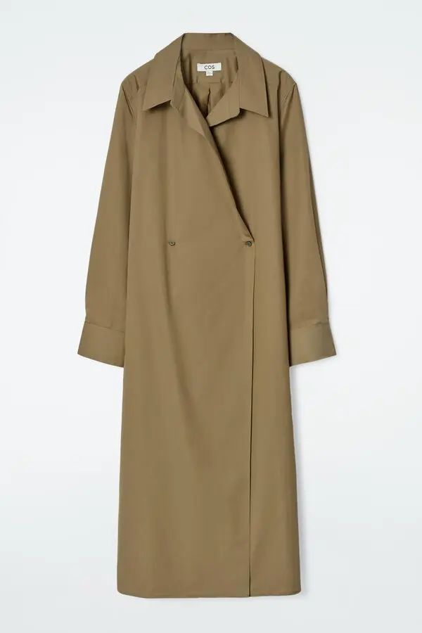 Cos Double-breasted Midi Shirt Dress