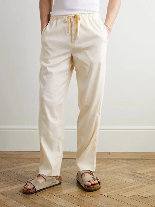 Orlebar Brown Alex Tapered Stretch Linen And Lyocell-blend Drawstring Trousers
