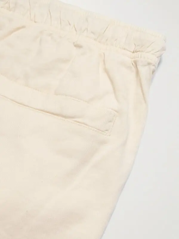 Orlebar Brown Alex Tapered Stretch Linen And Lyocell-blend Drawstring Trousers