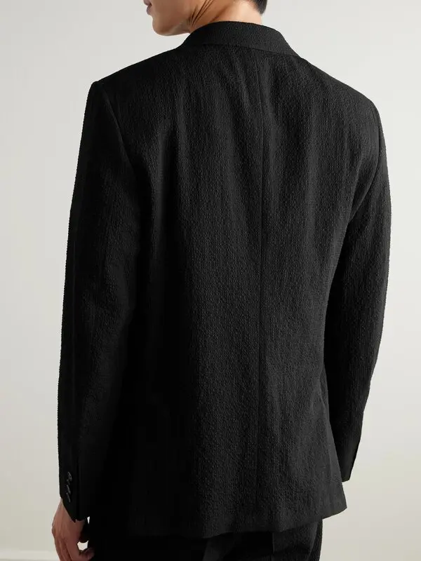 Mr P. Wool-blend Seersucker Blazer