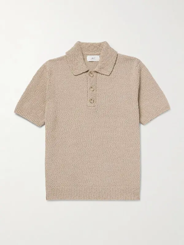Mr P. Slub Cotton Polo Shirt