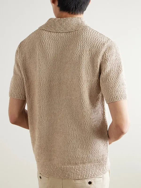 Mr P. Slub Cotton Polo Shirt