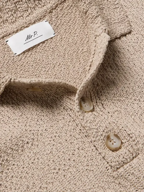 Mr P. Slub Cotton Polo Shirt