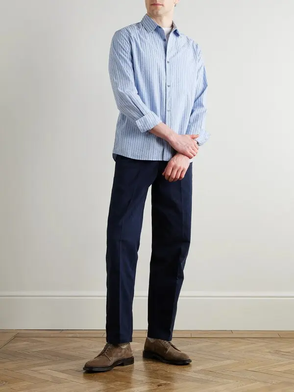 Mr P. Striped Cotton-blend Shirt