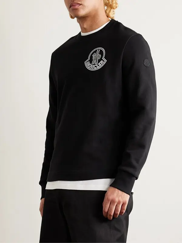 Moncler Logo-print Cotton-jersey Sweatshirt