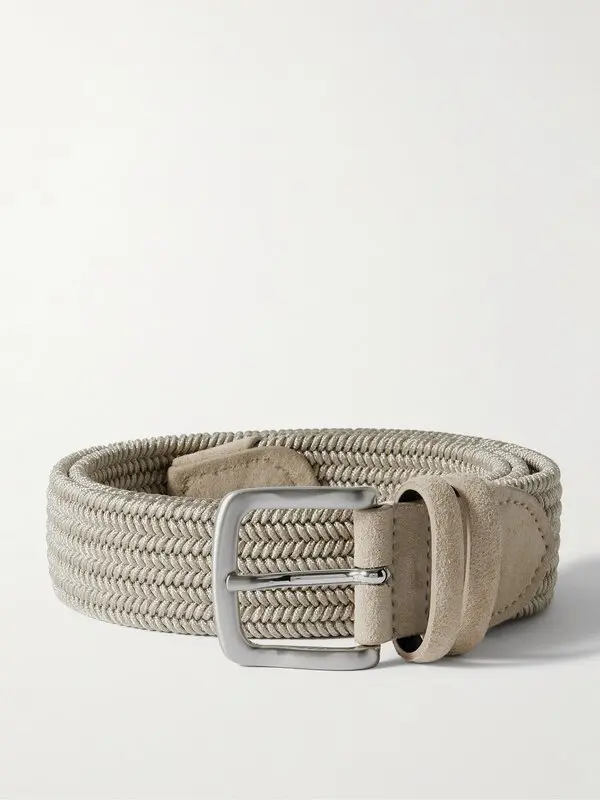 Mr P. 3.5cm Woven Belt - Neutrals