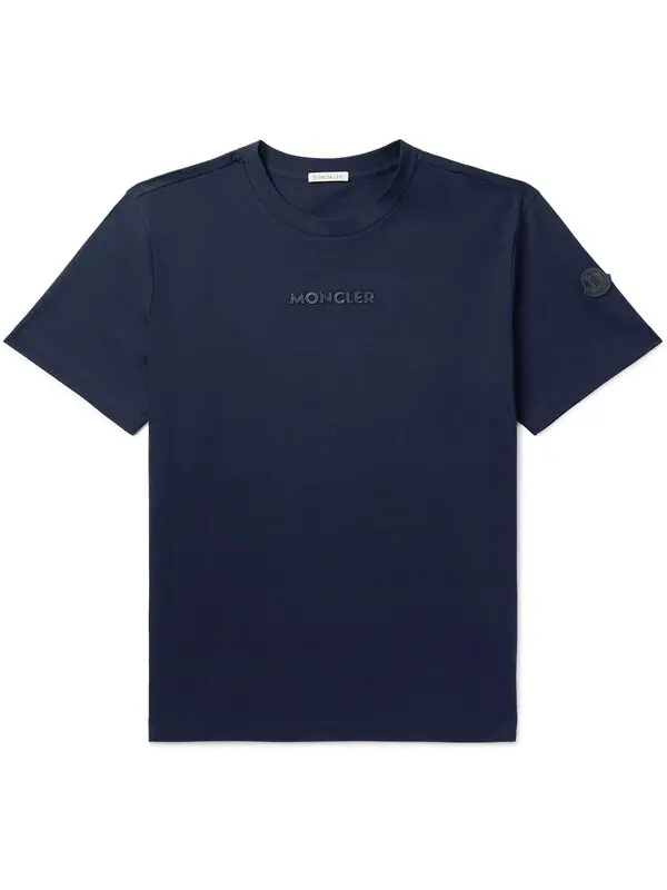 Moncler Logo-appliquéd Cotton-jersey T-shirt