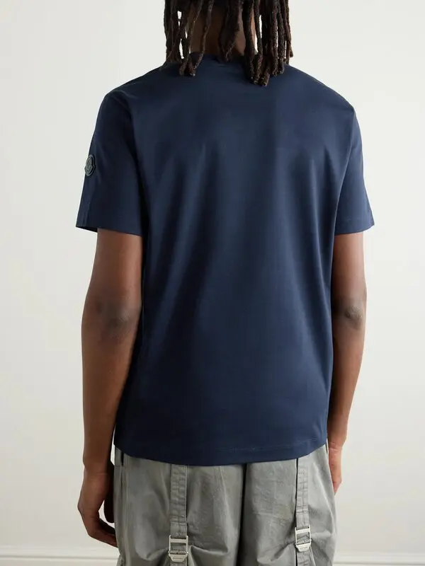 Moncler Logo-appliquéd Cotton-jersey T-shirt