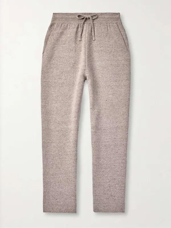 Loro Piana Tapered Linen And Cashmere-blend Sweatpants