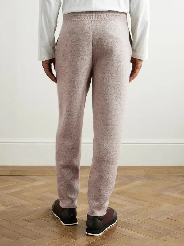 Loro Piana Tapered Linen And Cashmere-blend Sweatpants