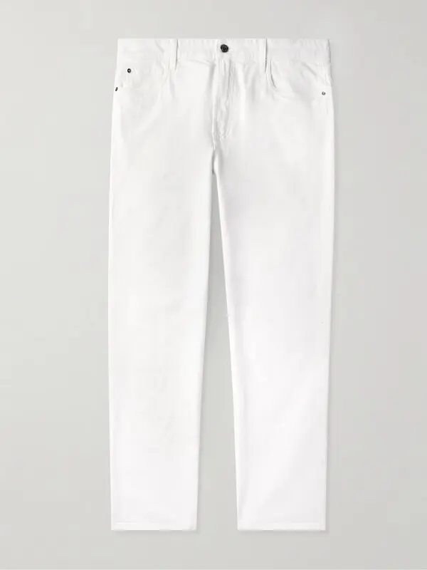 Loro Piana Slim-fit Straight-leg Jeans - White