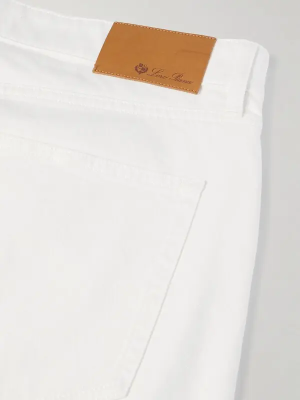 Loro Piana Slim-fit Straight-leg Jeans - White