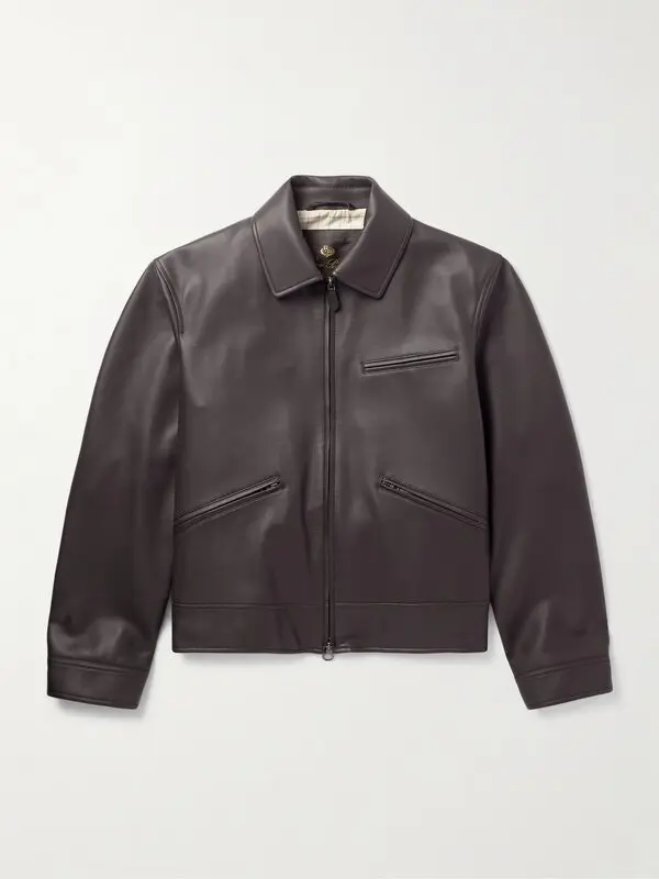 Loro Piana Gail Full-grain Leather Jacket