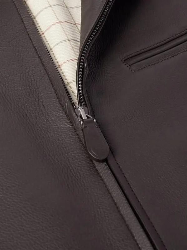 Loro Piana Gail Full-grain Leather Jacket