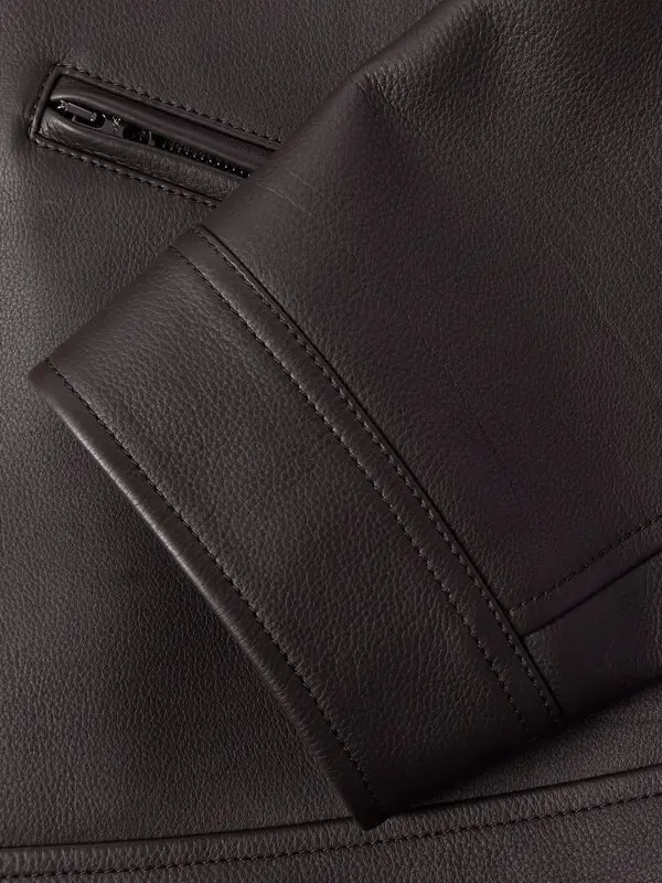 Loro Piana Gail Full-grain Leather Jacket