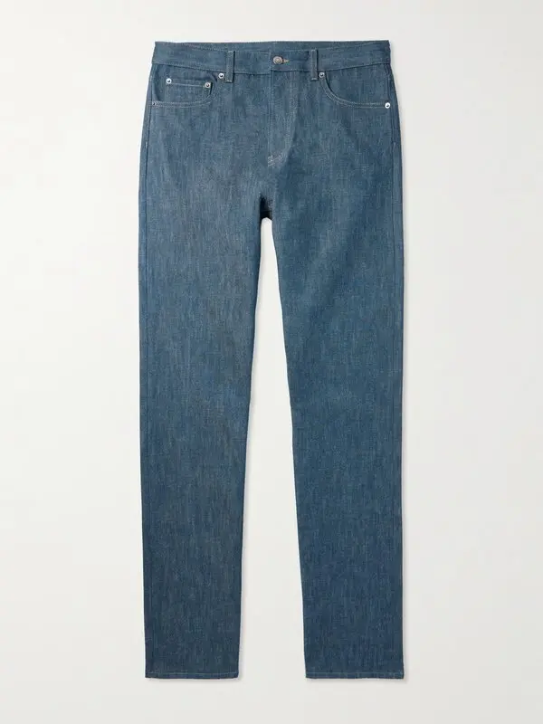 Loro Piana Kamen Slim-fit Straight-leg Denim Trousers - Blue