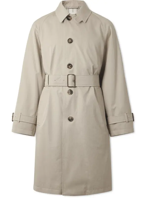 Burberry Belted Cotton-gabardine Trench Coat